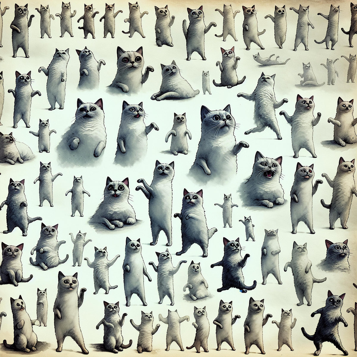 Funny Cat Wall Art Print for Sale