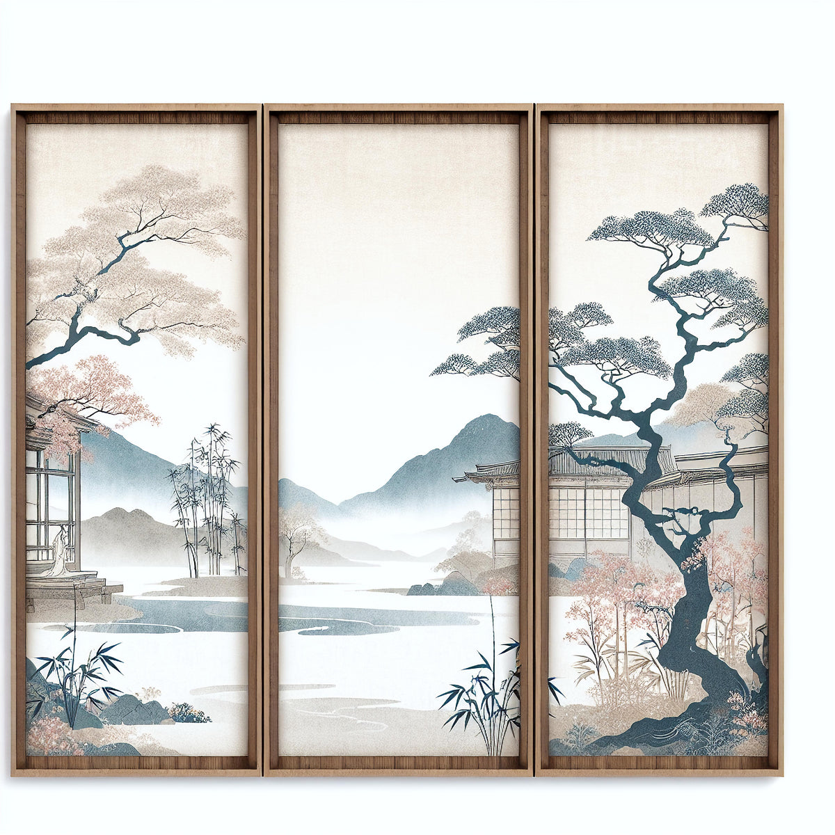 Japanese Wall Art Panels Print for Sale
