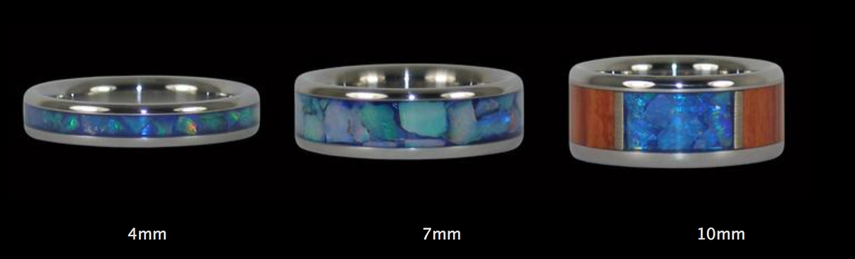 Kahuna Opal Koa Titanium Ring